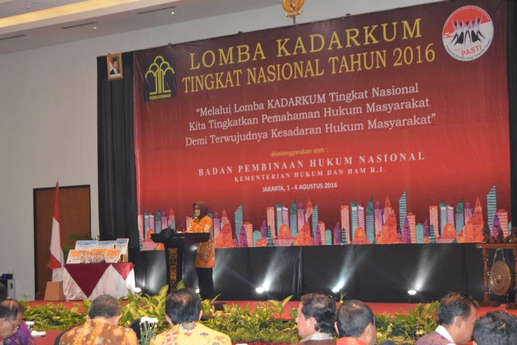 Kepala BPHN: Lomba Kadarkum Menumbuhkembangkan Pemahaman Hukum Masyarakat