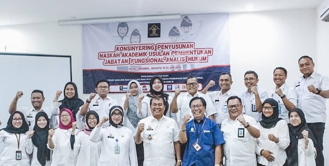 Konsinyering Penyusunan Naskah Akademik Usulan Pembentukan Jabatan Fungsional Analis Hukum.