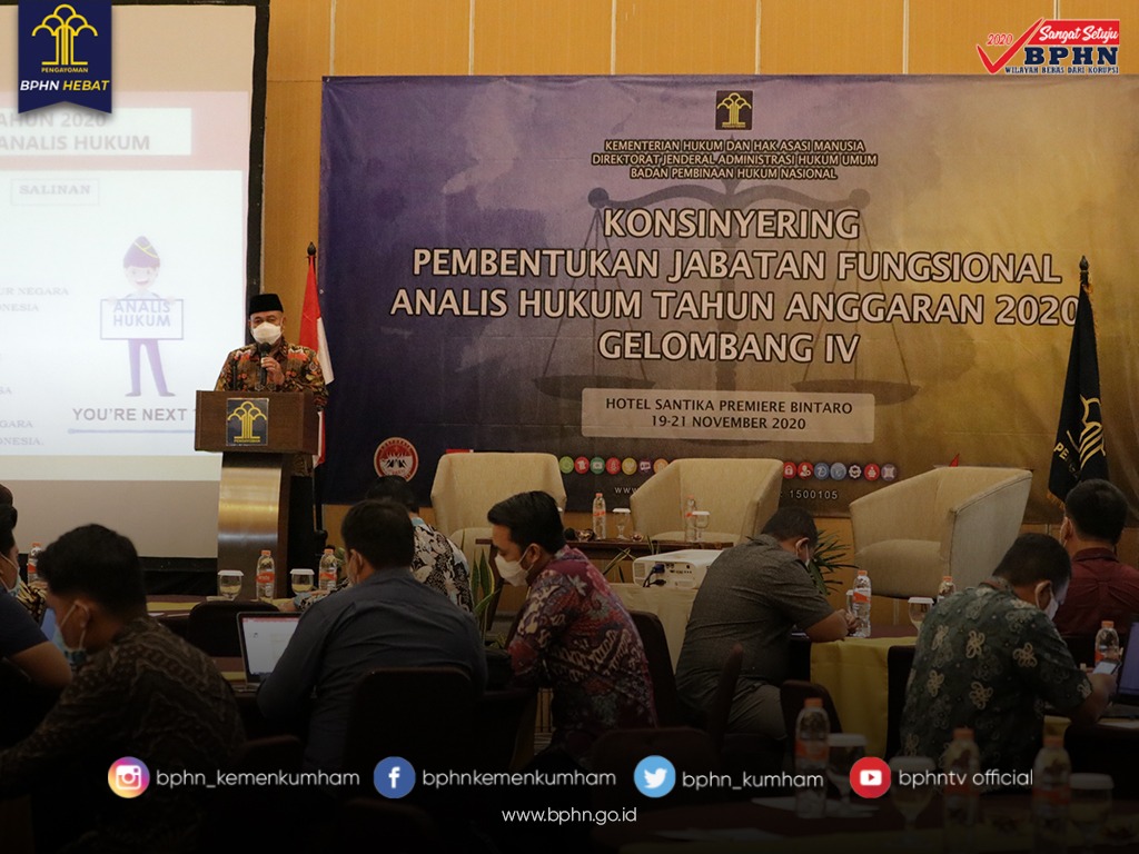 Kepala BPHN Buka Konsinyasi Jabatan Fungsional Analis Hukum